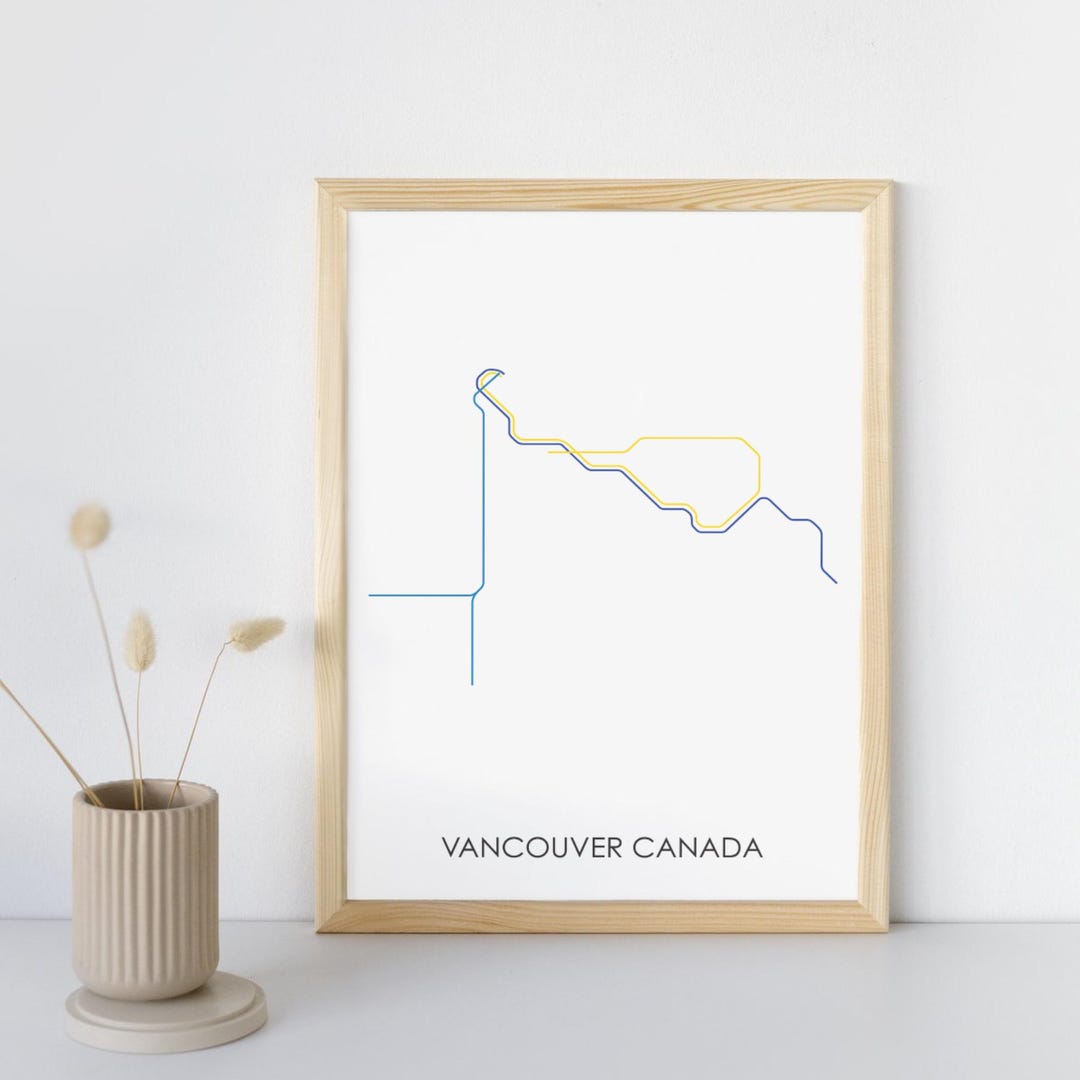 Vancouver Subway // Vancouver Metro Map // Vancouver Map // Vancouver ...