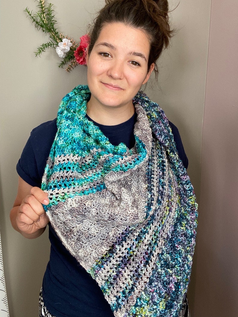 Crochet Shawl Pattern // Paint Creek Shawl - Etsy