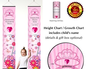 Pink Growth Chart - Etsy