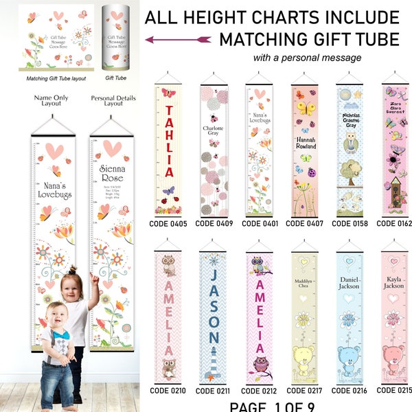 Canvas Growth Chart - Etsy