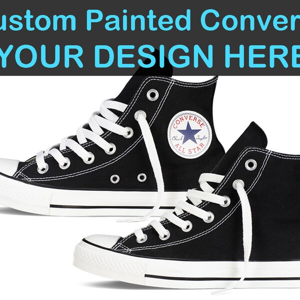 Custom Converse - Etsy