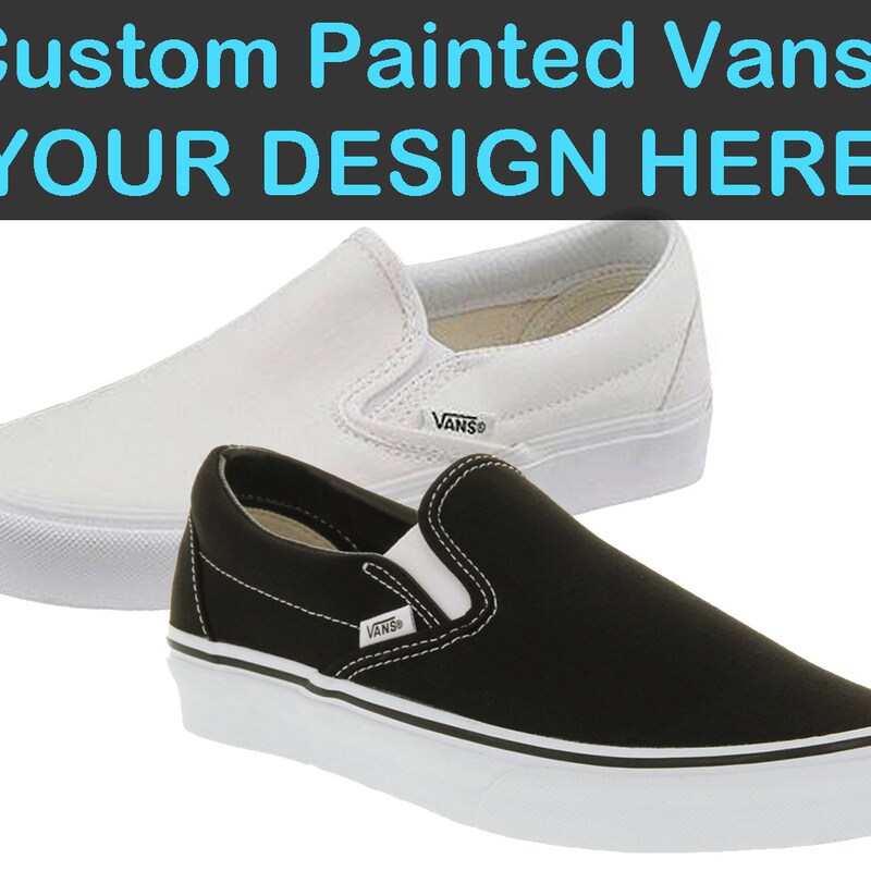 Custom Vans - Etsy