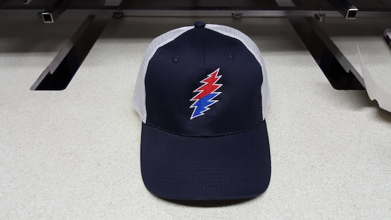 Lazy Lightning Bolt Snap Back Trucker Curve Bill snap back Cap | Etsy