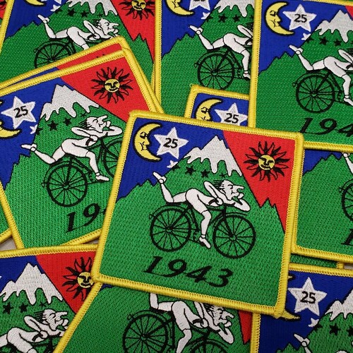 Bicycle Day Trip 1943 Albert Hofmann Embroidered Patch - Etsy