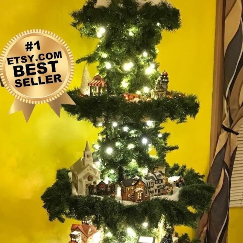 Christmas Village Display Tree Stand - Etsy