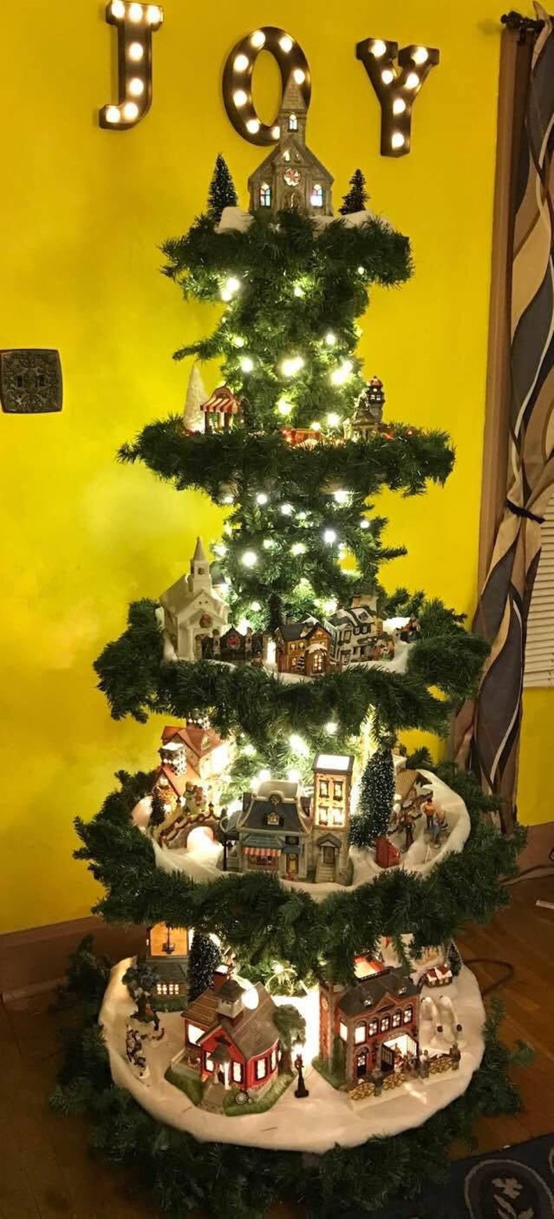 Christmas Village Display Tree Plans - Etsy Canada