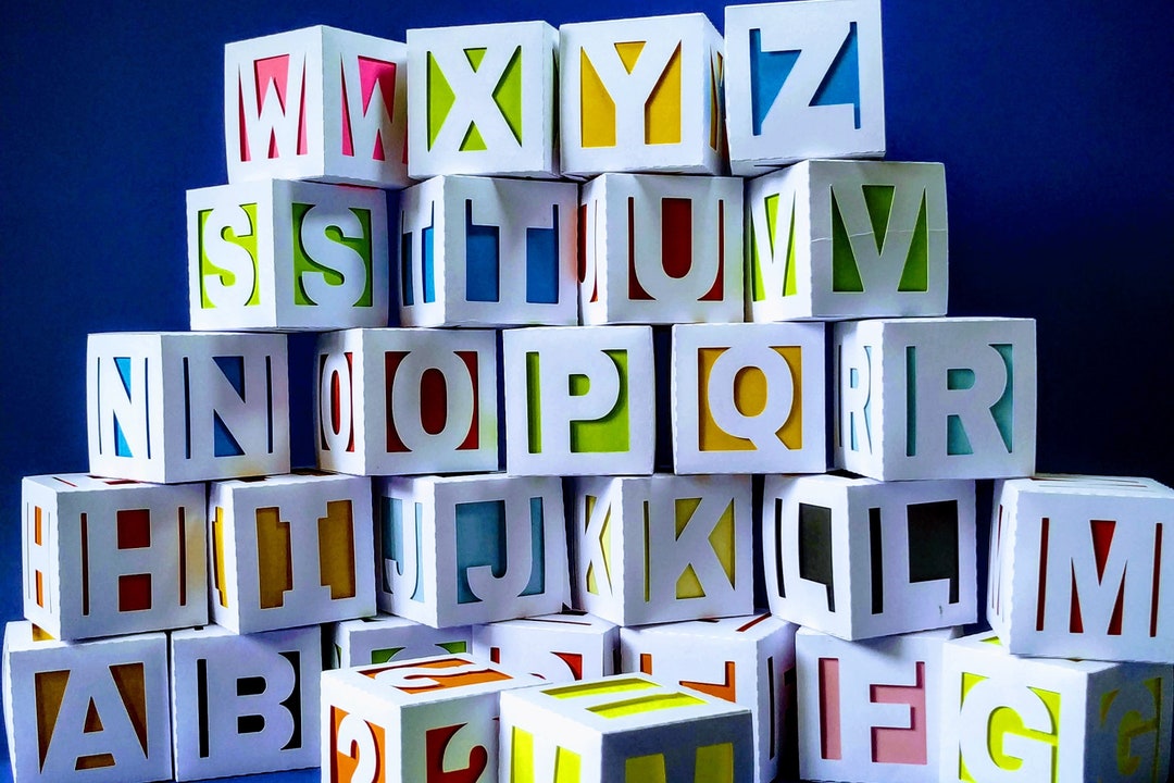 Alphabet Letters Cubes, 3D Alphabet SVG Cut Files Cube Cricut 3d ...