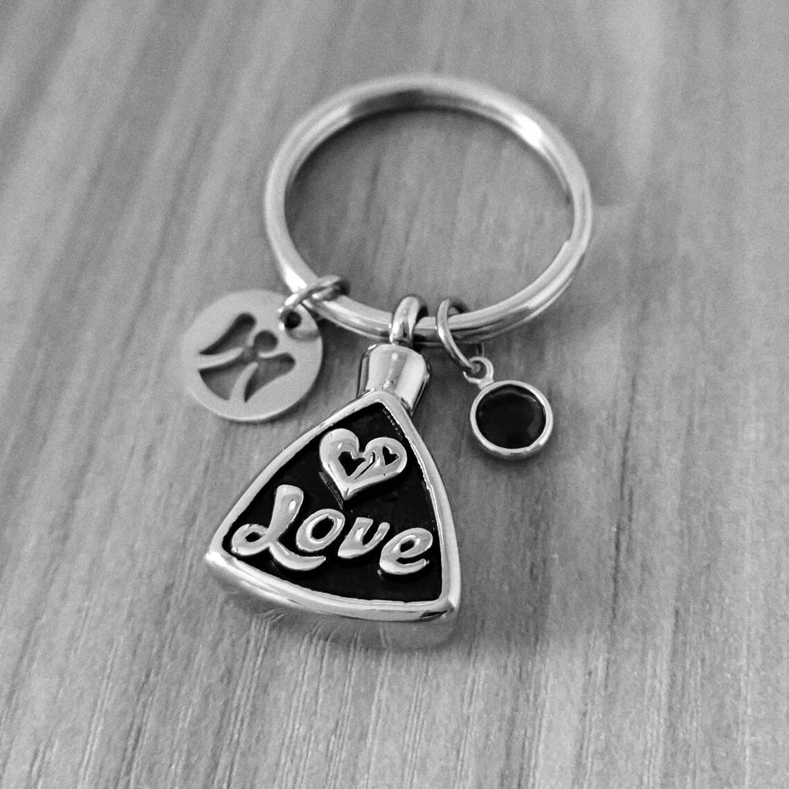 Memorial Urn Keychain Heart Cremation Jewelry Ashes | Etsy