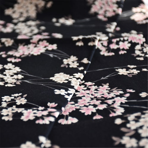 Japanese Sakura Fabriccherry Blossom Fabric by Half Yard - Etsy