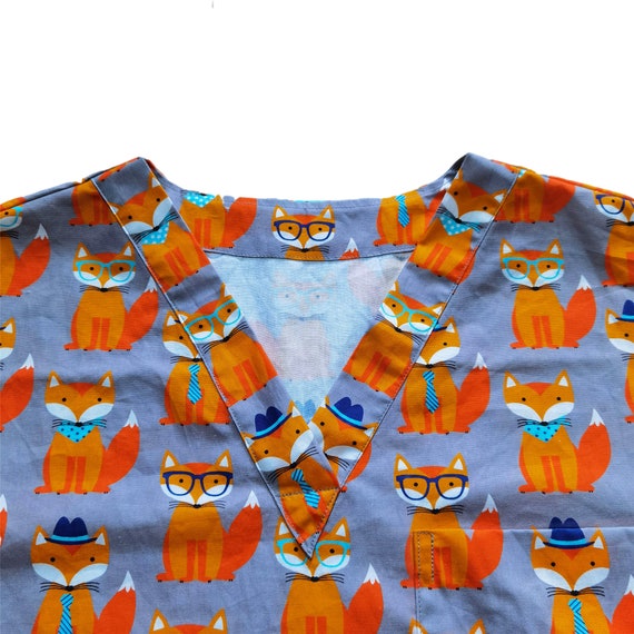 Animal Scrub Tops Women