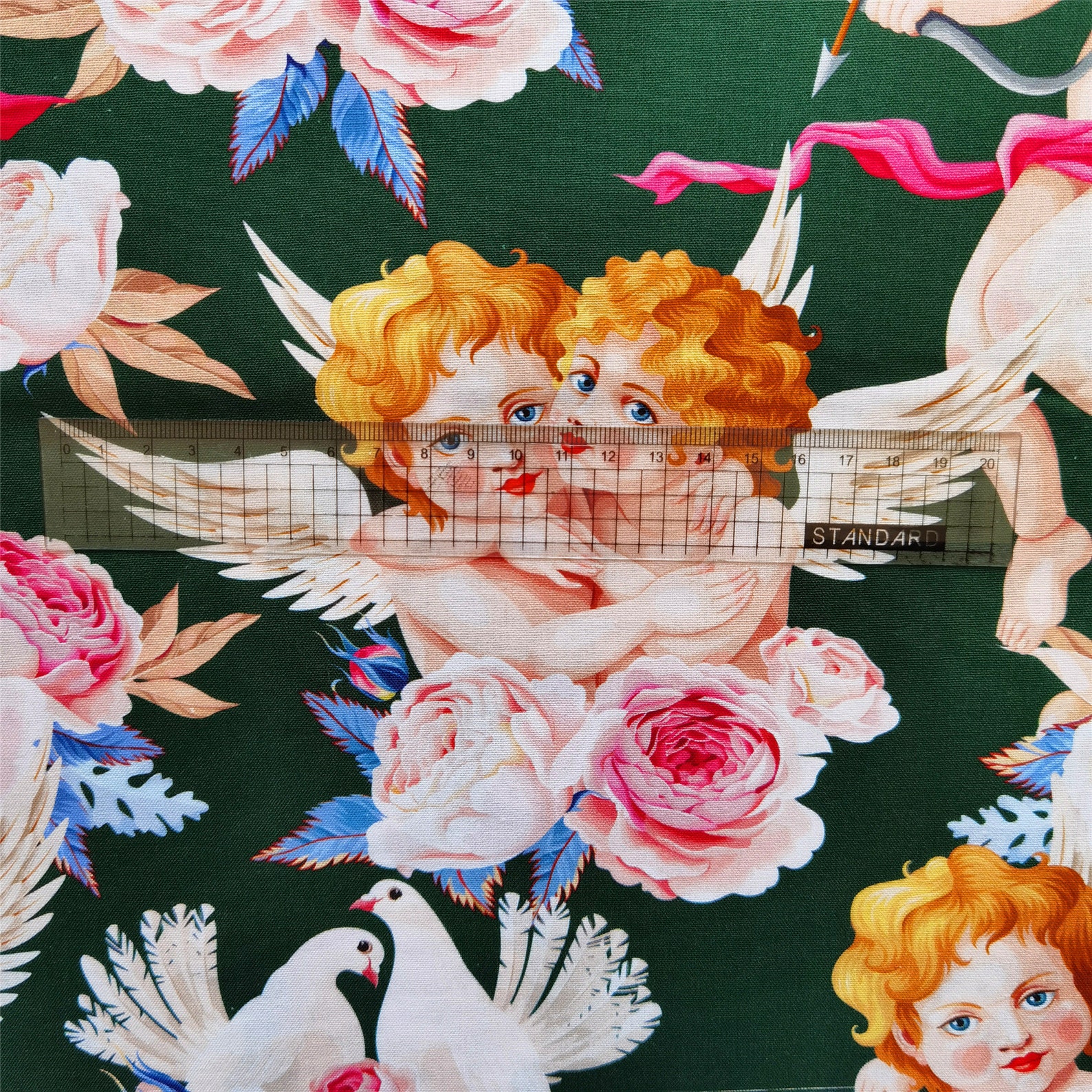 Angel of Love Fabric,cupid Fabric,angels Fabric,quilting/upholstery ...