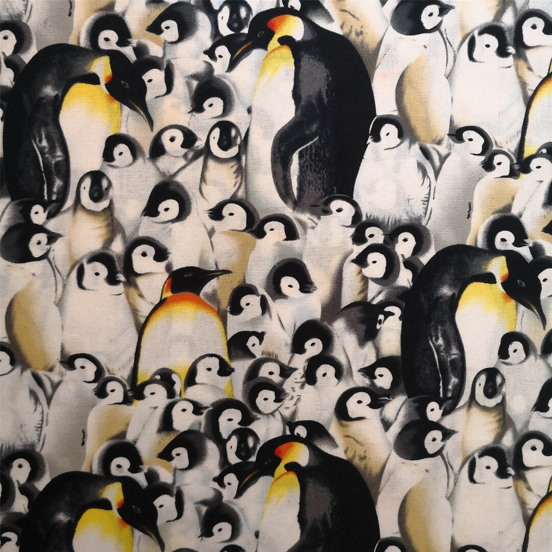Penguin Fabric,home Decor/drapery/face Mask/cap/hat/clothing/apparel ...