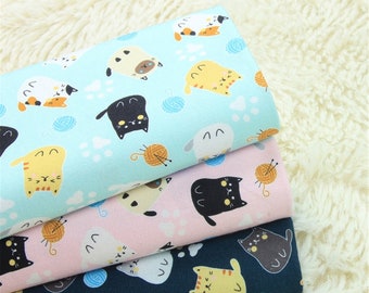 Cute Cooking Cats Fabric Kitty Chefs 3 by Beckersketch Illustrated ...