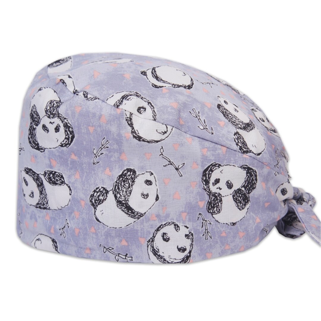 Giant Panda Surgical Cap,panda Scrub Hat,woman Scrub Cap,man Surgical ...
