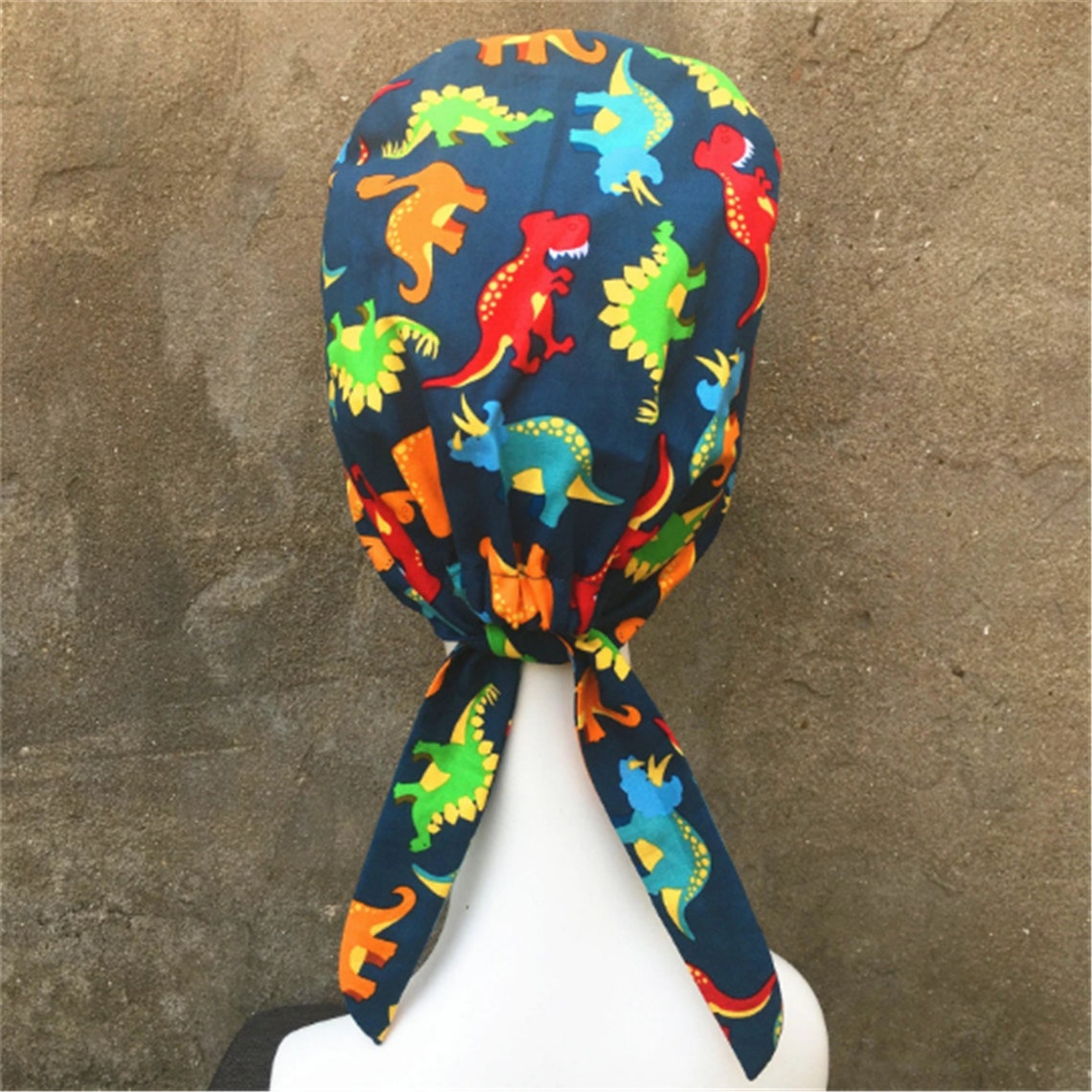 Dinosaur Surgical Capdinosaur Surgical Hatdinosaur Scrub | Etsy