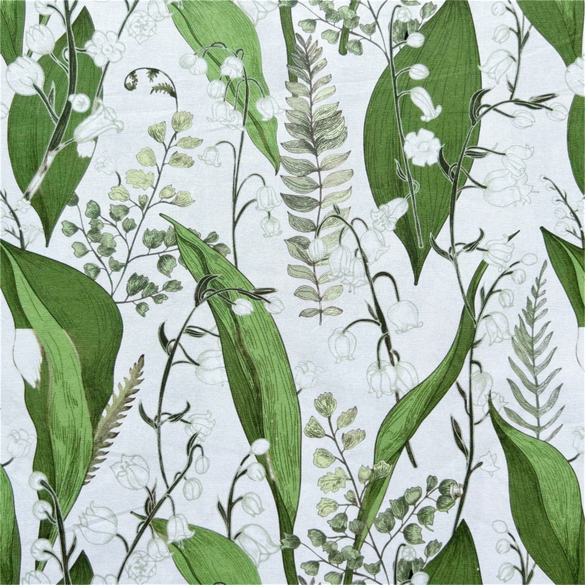Lily of the Valley Muguet Floral Flower Fabric,home Decor/drapery ...