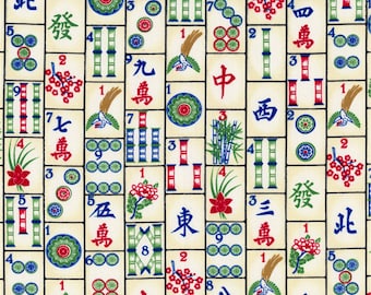 Mahjong Fabric - Etsy