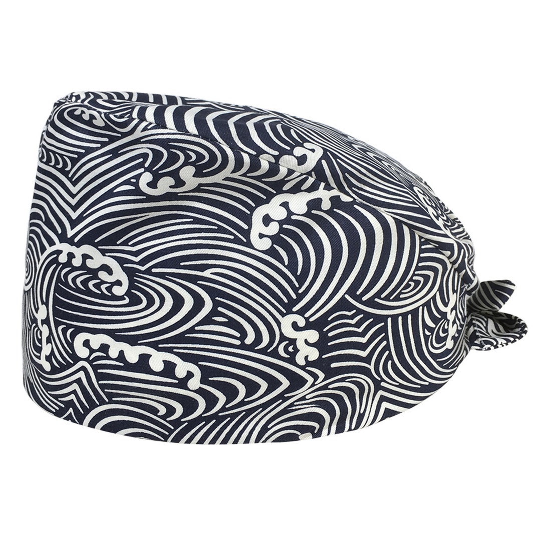 Unisex Surgical Hat,japanese Surgical Cap,waves Scrub Hat,seigaiha ...