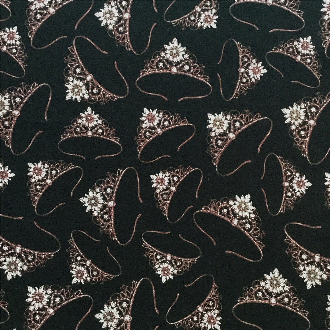 Princess Crown Fabric,quilting/upholstery/sofa/chair/cushion/pillow ...