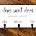 Personalized Dorm Sweet Dorm Key Holder for Wall, Dorm Decor for ...