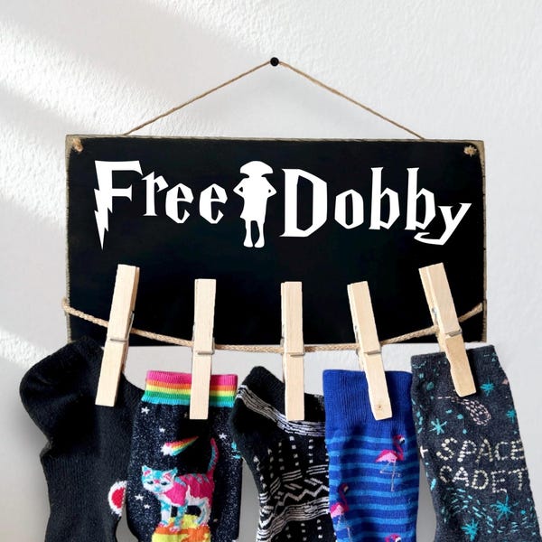 Free Dobby Sign - Etsy