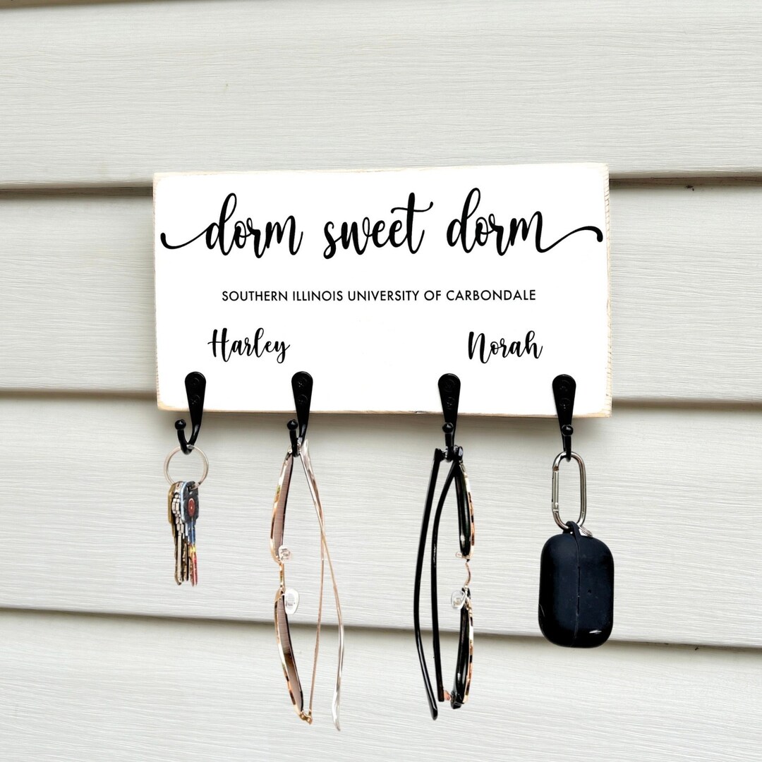 Personalized Dorm Sweet Dorm Key Holder for Wall, Dorm Decor for ...