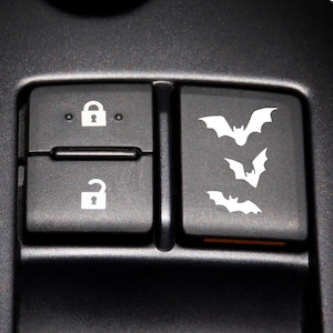 Witchy Stickers for Blank Car Buttons, Black Cat Vinyl Decal, Crystal ...