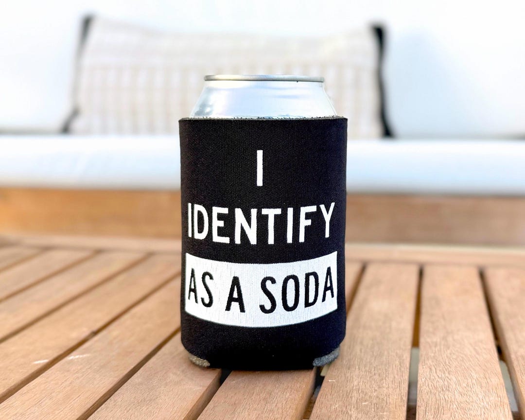Funny Can Cooler, Stocking Stuffers for Men - I Identify as A Soda - Etsy