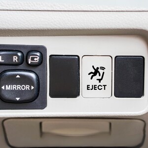 Eject Button Decal for Blank Car Buttons, Funny Car Accessories for Men, Stocking Stuffers for ...