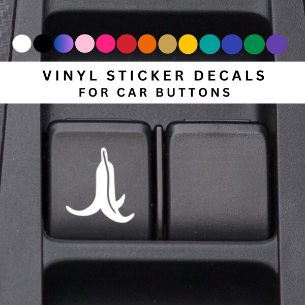 Custom Car Button Stickers - Etsy