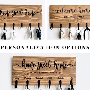 Personalized Dorm Sweet Dorm Key Holder for Wall, Dorm Decor for ...