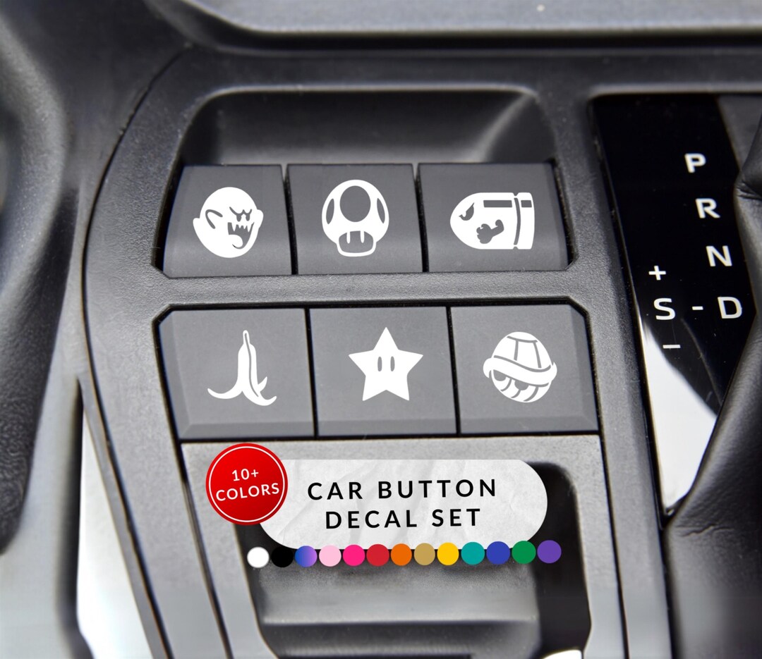 Funny Car Button Decal Set, Christmas Gifts for Teens, Stocking ...
