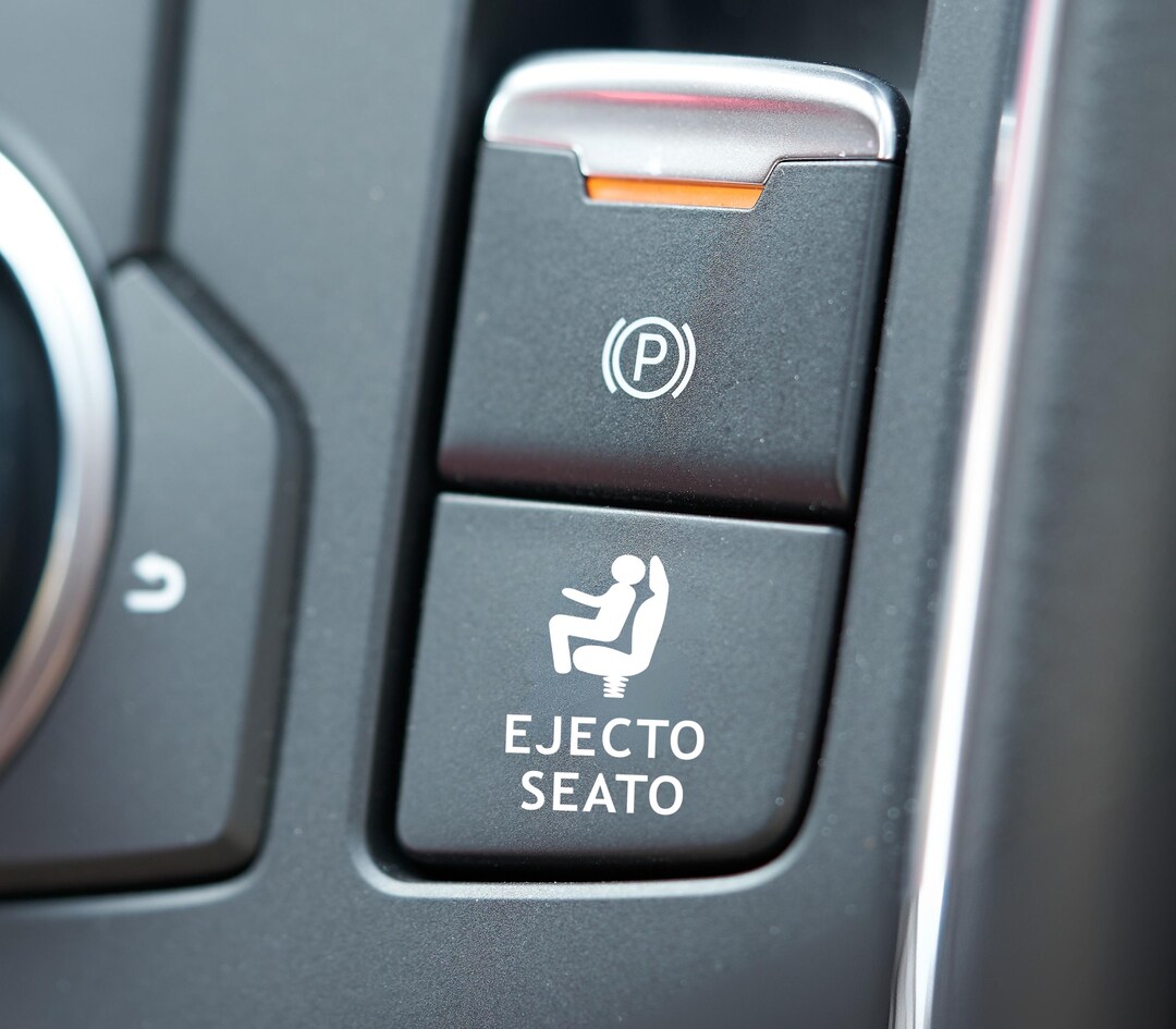 Ejecto Seato Car Button Decals, Funny Car Accessories for Men ...