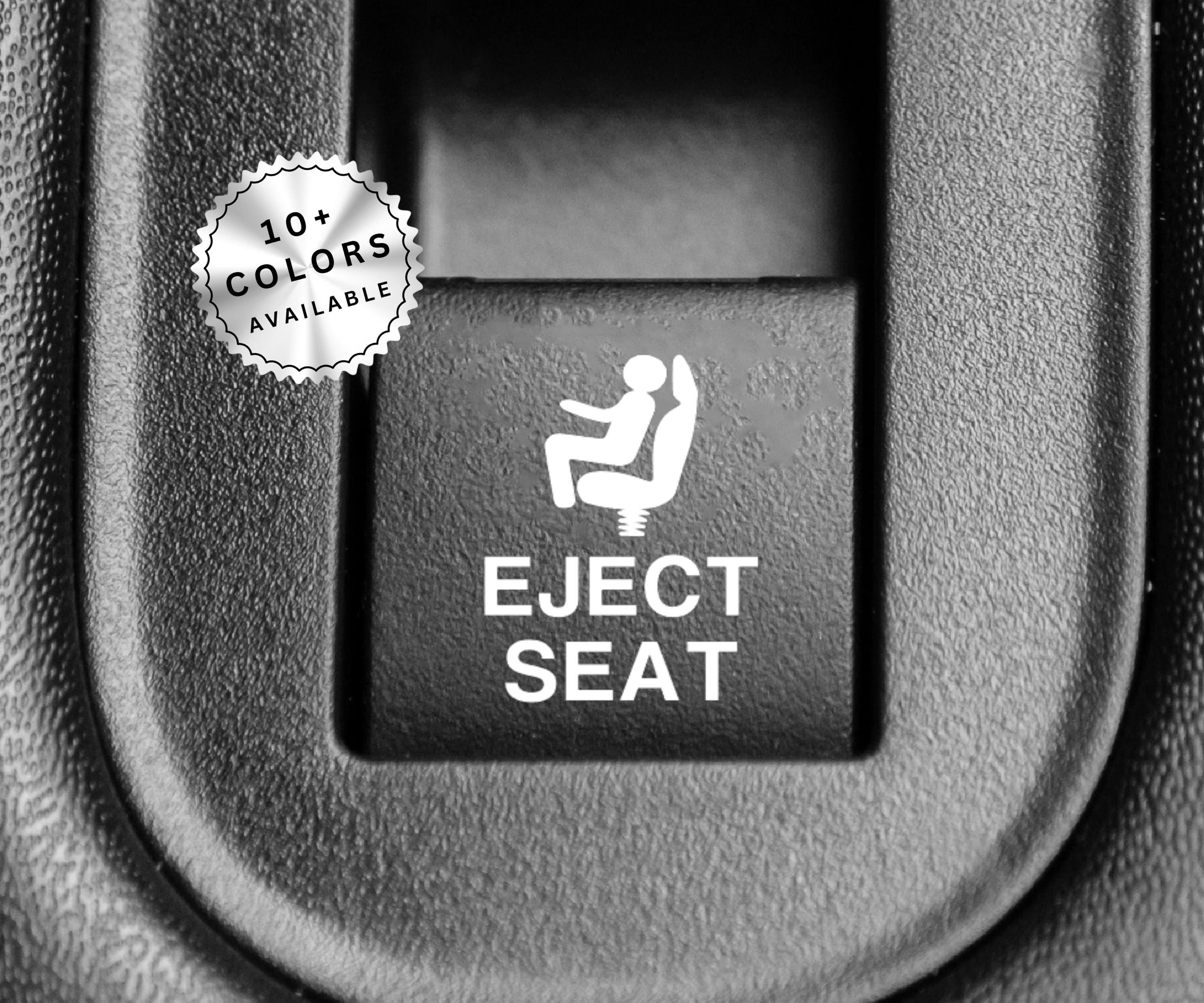 Eject Seat Decal for Blank Car Button Sticker, Car Accessories for ...
