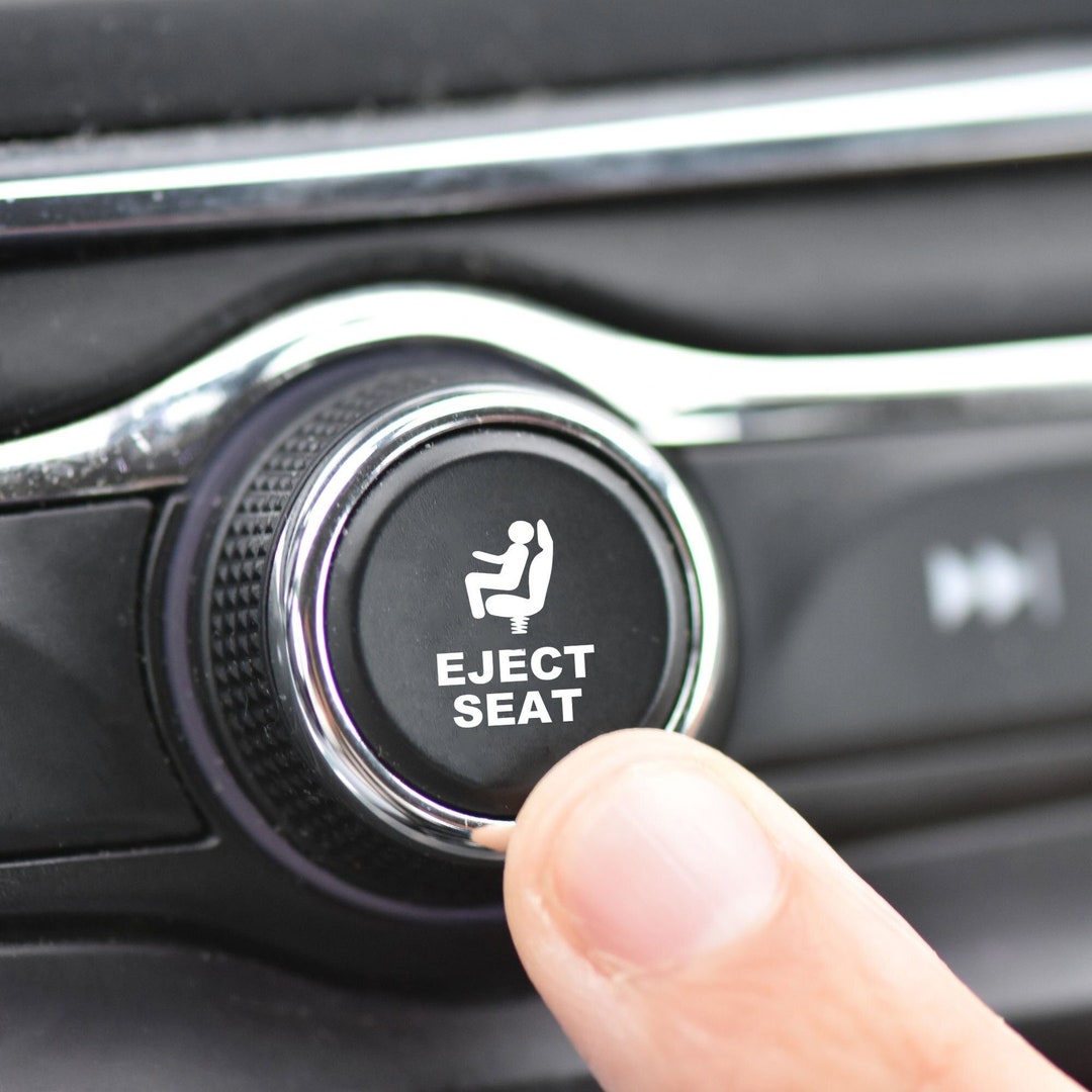 Eject Seat Decal for Blank Car Button Sticker, Car Accessories for ...