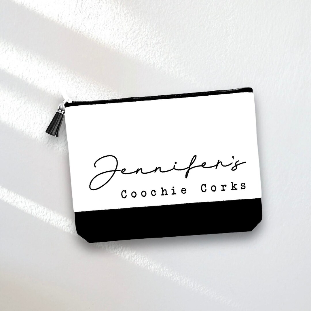 Coochie Corks Tampon Bag Personalized Makeup Bag, Tampon Case, Self ...