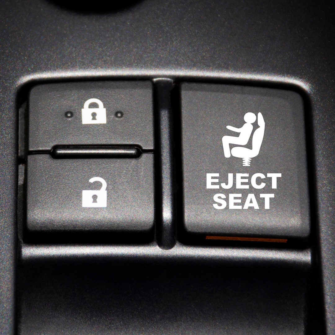 Eject Seat Decal for Blank Car Button Sticker, Car Accessories for ...