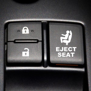 Eject Seat Decal for Blank Car Button Sticker, Car Accessories for ...