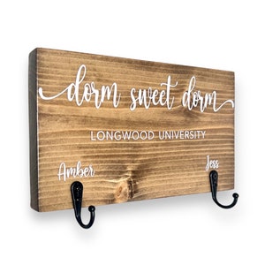 Personalized Dorm Sweet Dorm Key Holder for Wall, Dorm Decor for ...