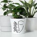Womens Face Flower Pot Vinyl Decal, Minimalist Line Art, Boho Stickers ...