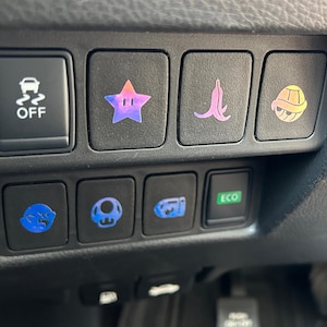 Funny Blank Button Decals for Car 6PACK, Car Button Decals, Stocking ...