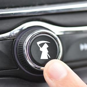 Halloween Decals for Blank Car Buttons, Mini Ghost Decal, Bat Sticker ...