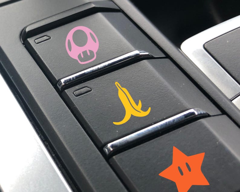 Car Decals for Blank Buttons, Dash Button Stickers, Funny Car ...