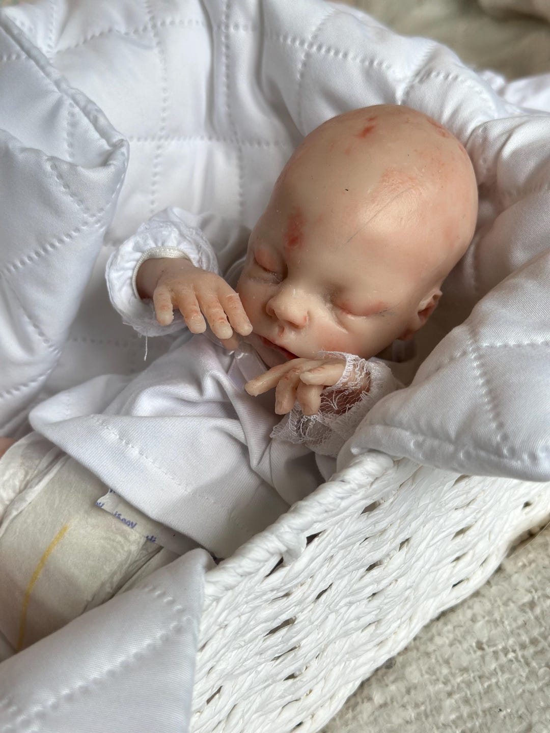 OOAK Micro Preemie Silicone Baby Doll: Heartbeat & Breathing Emil Boy ...