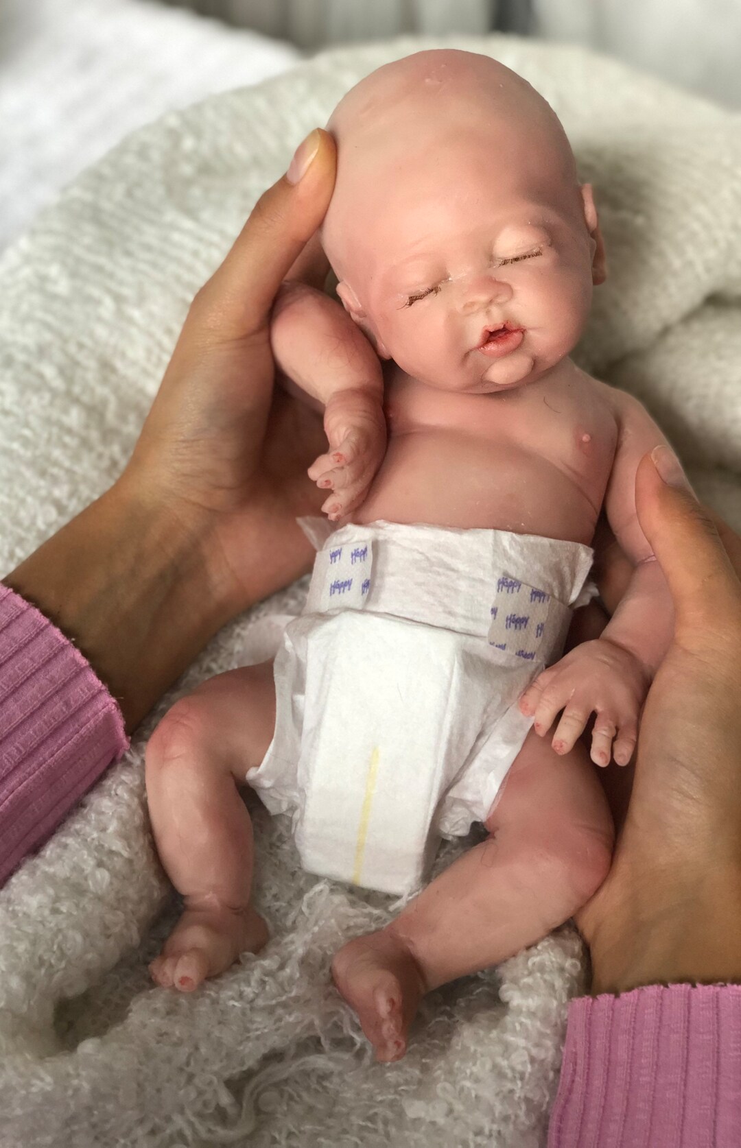 Drink-wet Micro Preemie Girl Fullbody Silicone OOAK - Etsy