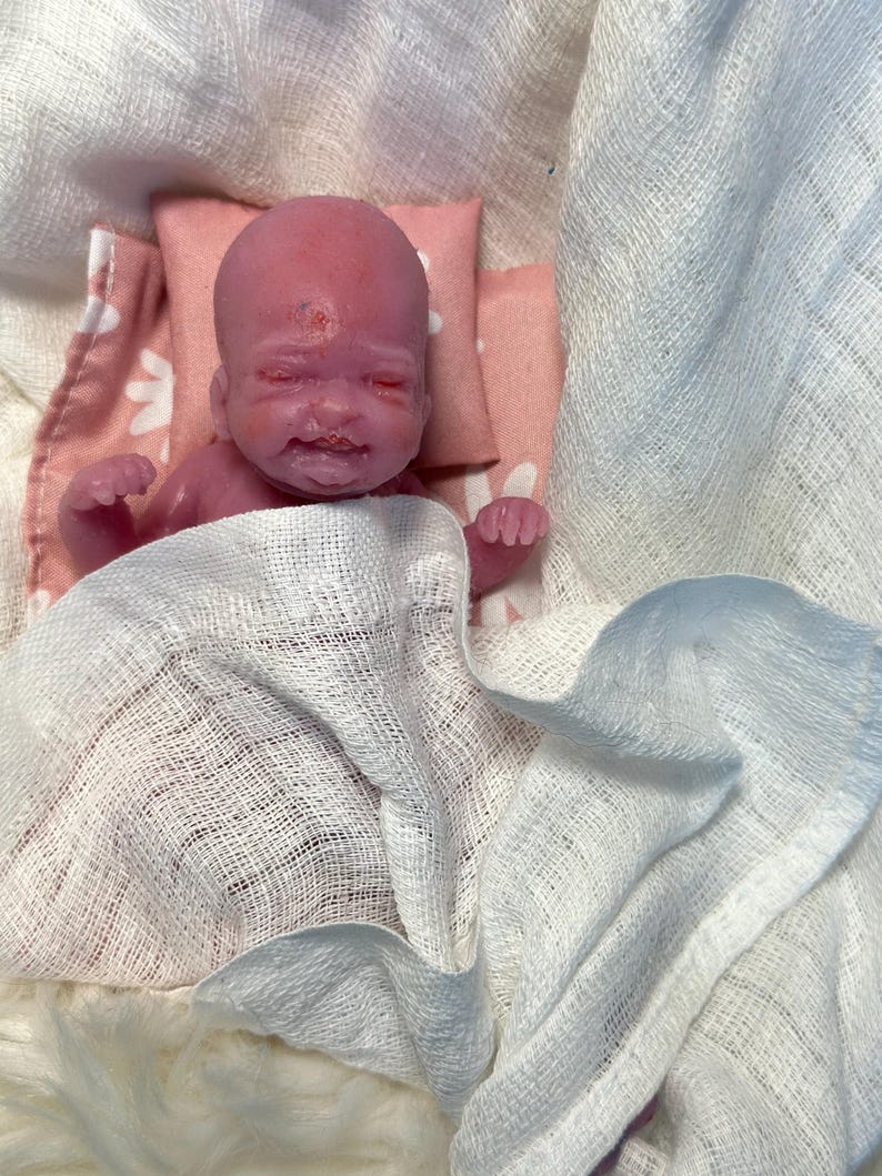 Mini Girl Mary in Womb- Fullbody Silicone OOAK Magdalena's Art-baby ...