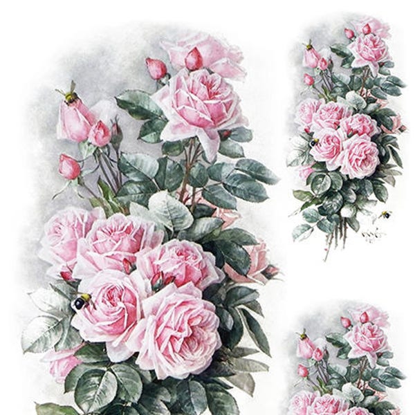 Vintage Paper Roses - Etsy