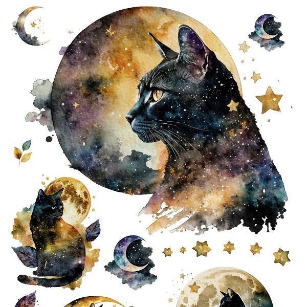 Decoupage Cat - Etsy