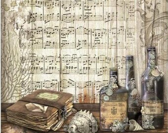 Rice Paper for Decoupage Music Notes Picture for Decoupage Decorative ...