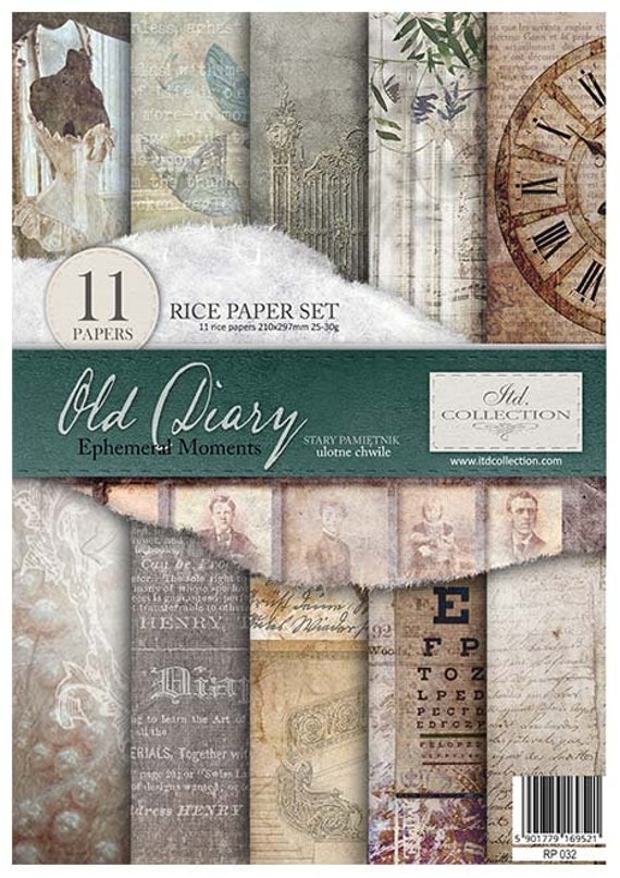 A Set of RICE PAPER. 11 Sheets. Rice Paper for Decoupage Mix - Etsy